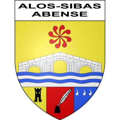 Alos-Sibas-Abense 64 ville sticker blason écusson autocollant adhésif ...