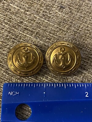 Vintage Naval Nautical Brass Anchor Buttons Design Metal INV7752 | eBay