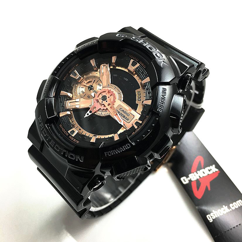 G-Shock Shock Resistant Analog Digital Black Men's INT-GA-110MMC-1ADR ...