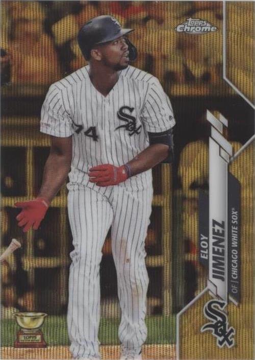 2020 Topps Chrome - Eloy Jimenez #134 Gold Wave Refractor /50 for sale ...