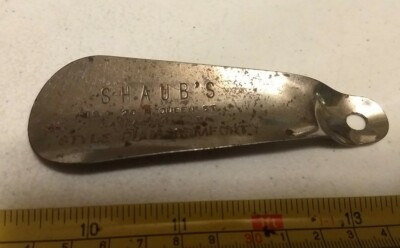 Vintage Shaub's Lancaster PA Advertising Metal Shoe Horn | eBay