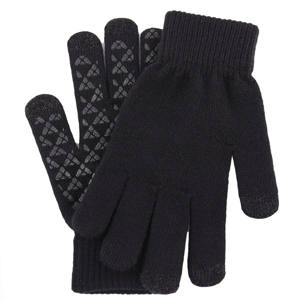 Thermal Windproof Fleece Lined Winter Gloves Touch Screen Warm Mittens ...