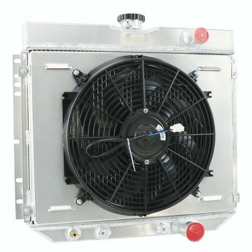4 Rows Radiator+Shroud Fan Fit 1966-70 Ford Mustang Falcon Fairlane ...