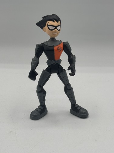 DC Teen Titans GO! 3.5" SLADE ARMOR ROBIN FIGURE Bandai Cartoon Network ...