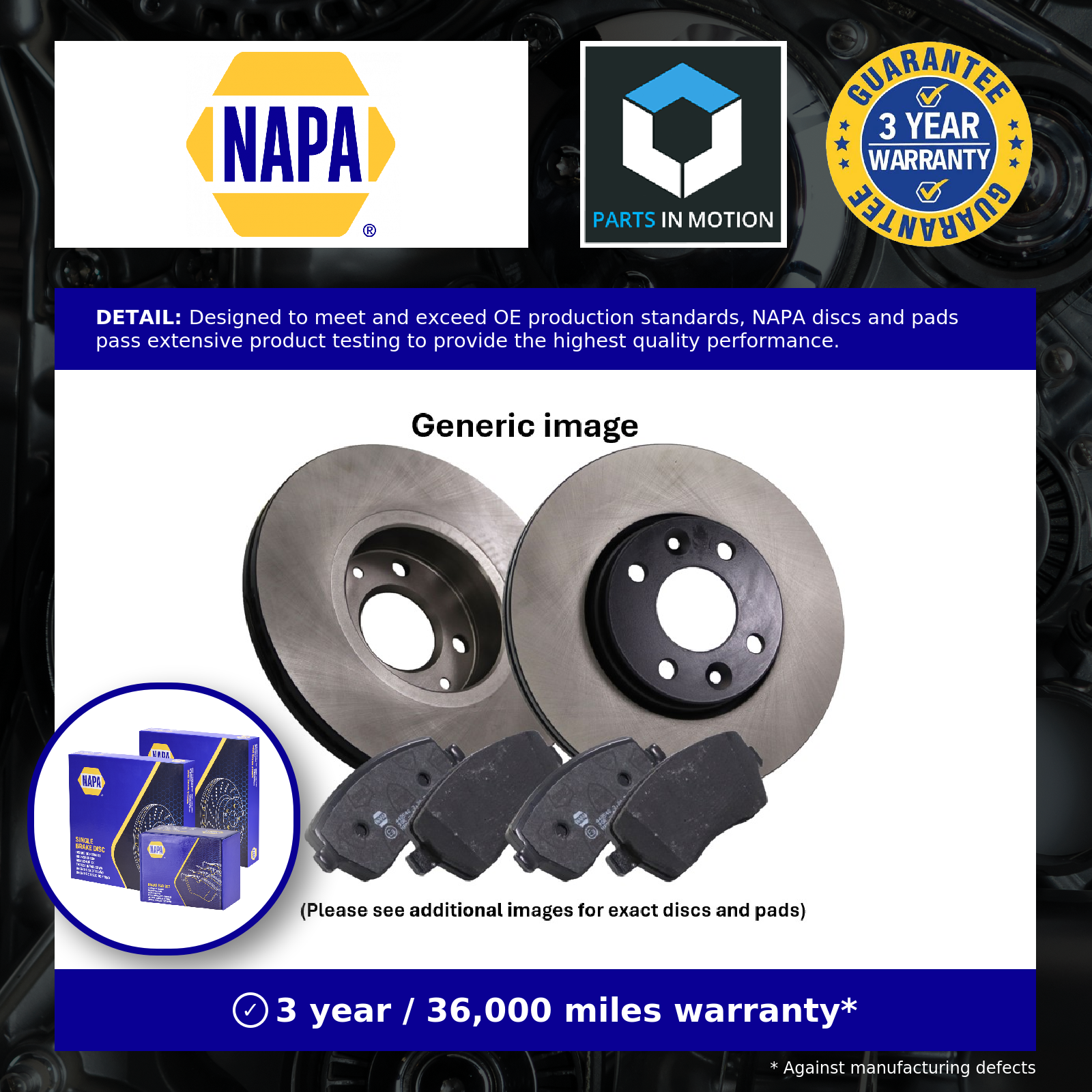 2x Vented Brake Discs and Pads fits FORD GRAND C-MAX 1.6 Front 10 to 19 ...