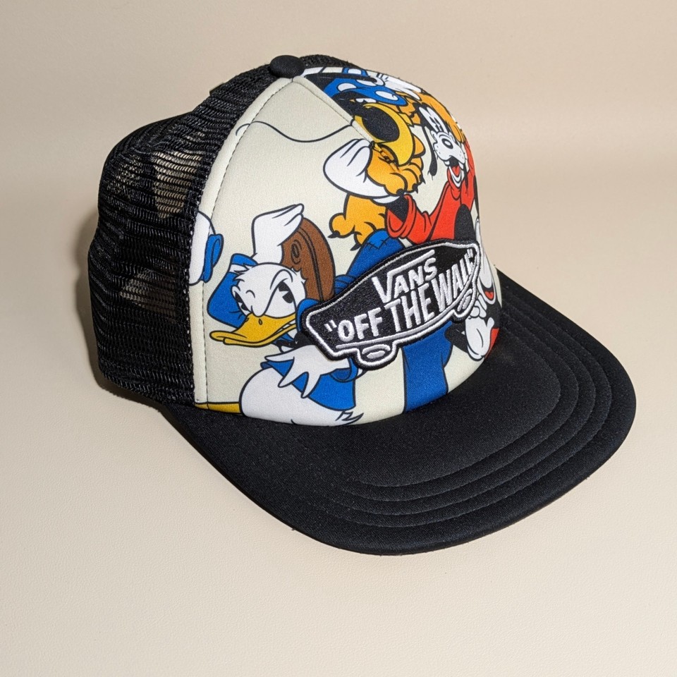 Vans Disney Trucker Hat Cap Mickey Mouse Donald Duck Goofy NWT 5-Panel ...
