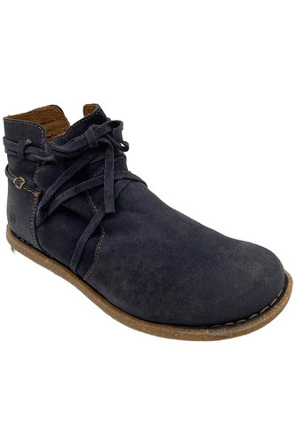 BORN Women's Tarkiln Ankle Boots Navy Distressed | eBay