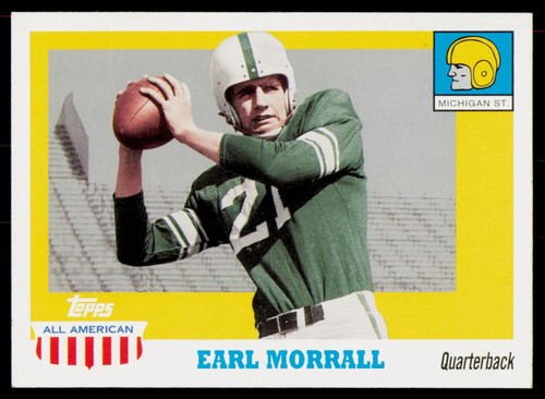 2005 Topps All American #88 Earl Morrall Michigan State Spartans Card ...