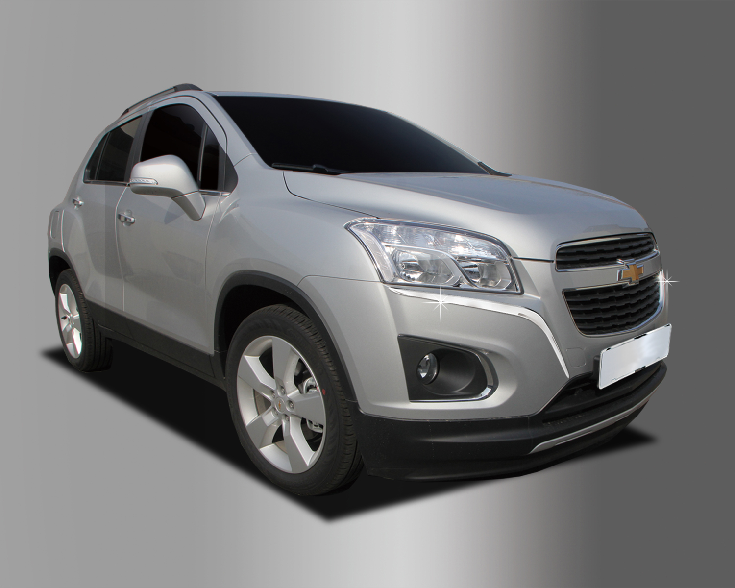 Chrome Bumper Moulding Garnish Cover Trim 2p for 2013 2017 Chevy Trax ...