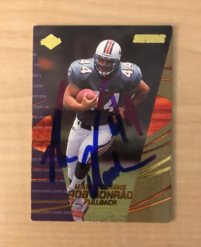 ROB KONRAD MIAMI DOLPHINS SIGNED AUTOGRAPHED 2000 EDGE SUPREME CARD #73 ...