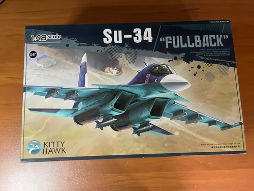 Kitty Hawk 1/48 Sukhoi Su-34 Fullback Jet Model Kit w/ Decals ...