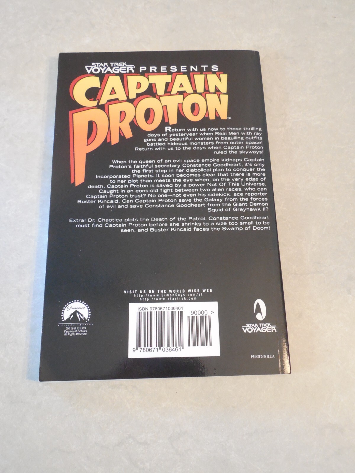 STAR TREK VOYAGER PRESENTS CAPTAIN PROTON: DEFENDER OF THE EARTH, 1ST ...