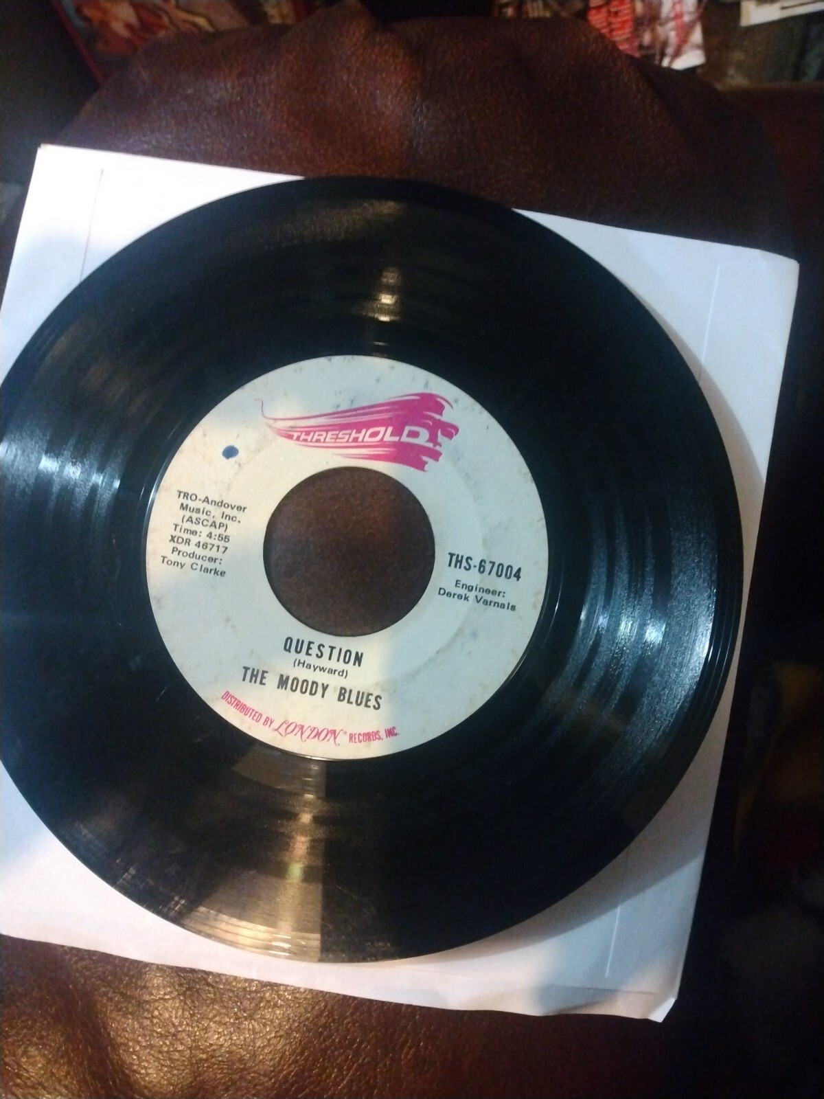 The Moody Blues - Question/ Candle Of Life 1970-7’ Single 45rpm Record ...