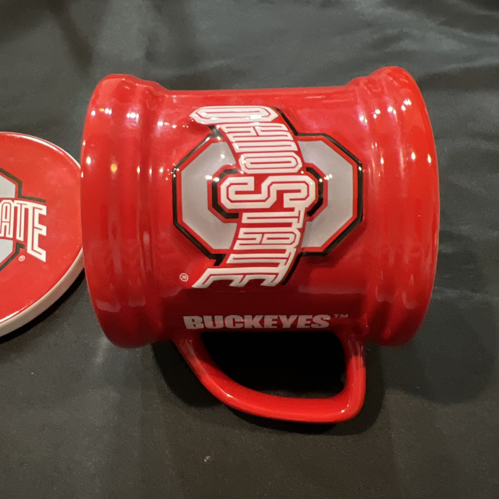 Ohio State Buckeyes Embossed Coffee Mug & Coaster By The Encore Group ...
