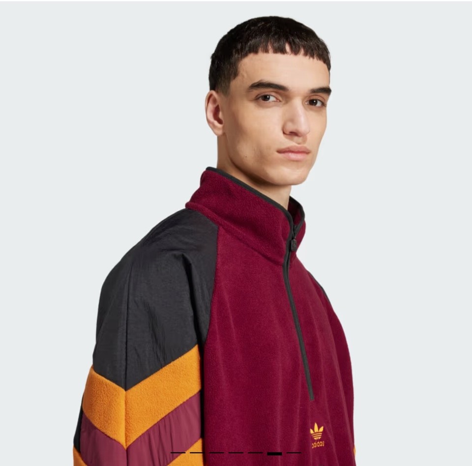 FELPA ADIDAS ORIGINALS POLAR FLEECE AS ROMA LIMITED EDITION | eBay