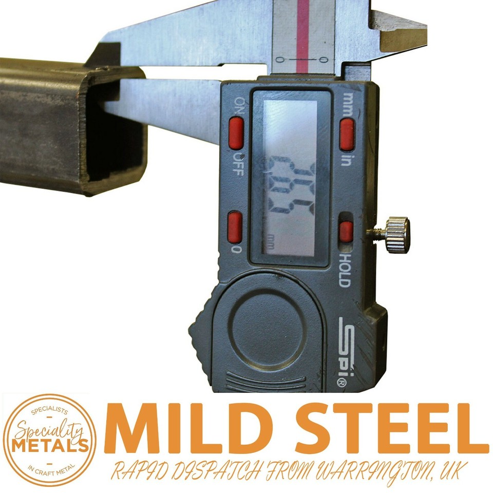 Speciality Metals Box Section Mild Steel 25mm x 25mm x 2.5mm 100mm to ...