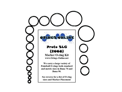 Proto SLG 2008 Paintball Marker O-ring Oring Kit x 2 rebuilds / kits | eBay