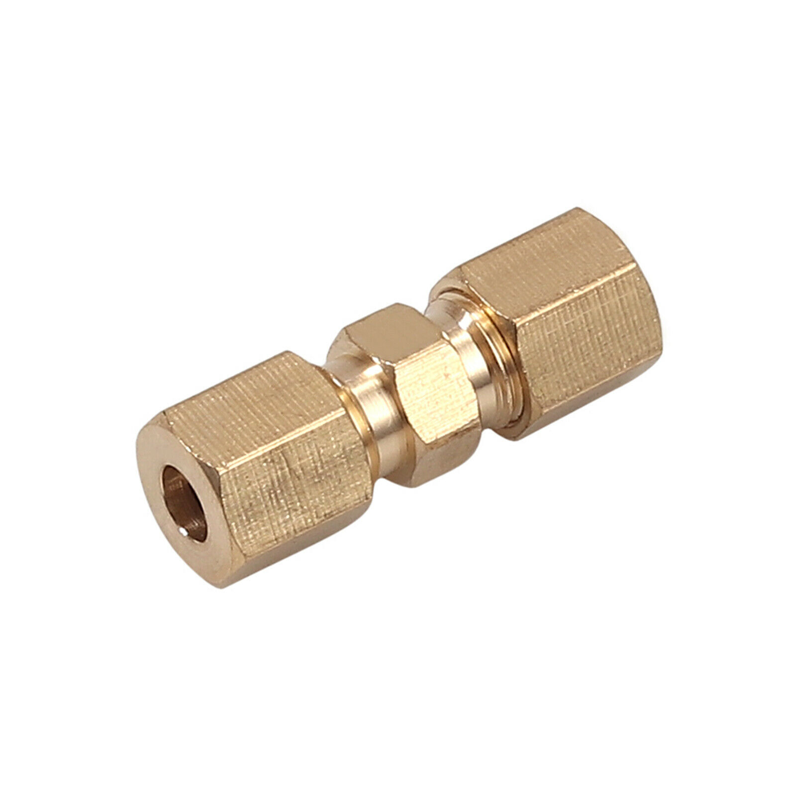 Straight Brass Brake Line Compression Fitting Unions for 3/16 OD Tubing ...