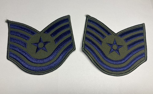 U.S. Air Force Technical Sergeant/E-6 Chevron Patches Pair, BDU, Large ...