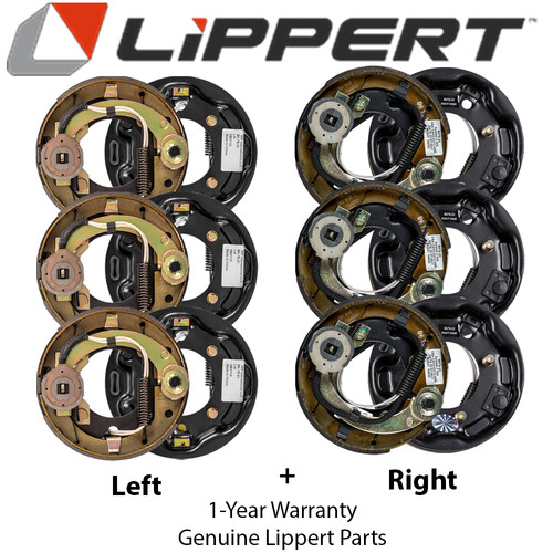 Lippert 6x 7x1.25 Trailer Brake Assembly 3-Pair - 2.2K Fits Dexter, Al ...