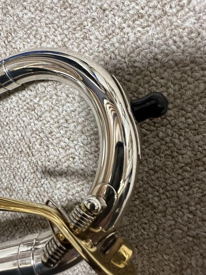 King 3B Silver Sonic Trombone Professional Model Sterling Bell with ...