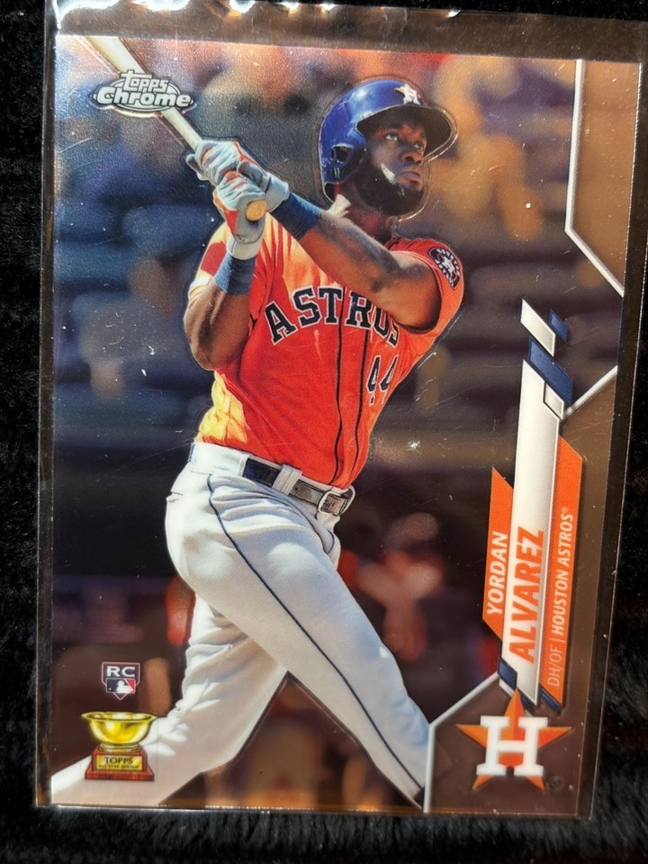 2020 Topps Chrome #200 Yordan Alvarez Rookie Card RC DH/OF Houston ...