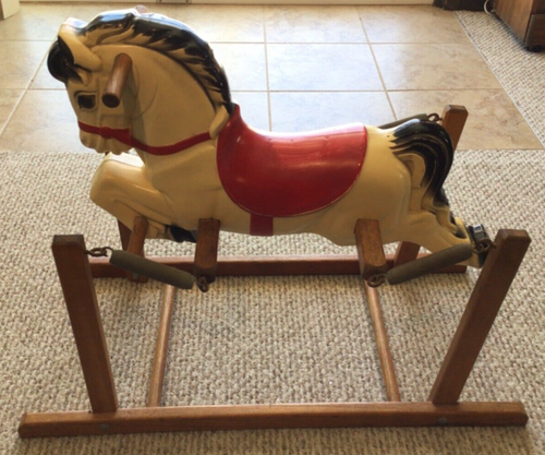 Vintage The Wonder Mare Rocking Horse Spring Bounce Kids Toy Pony Ride ...