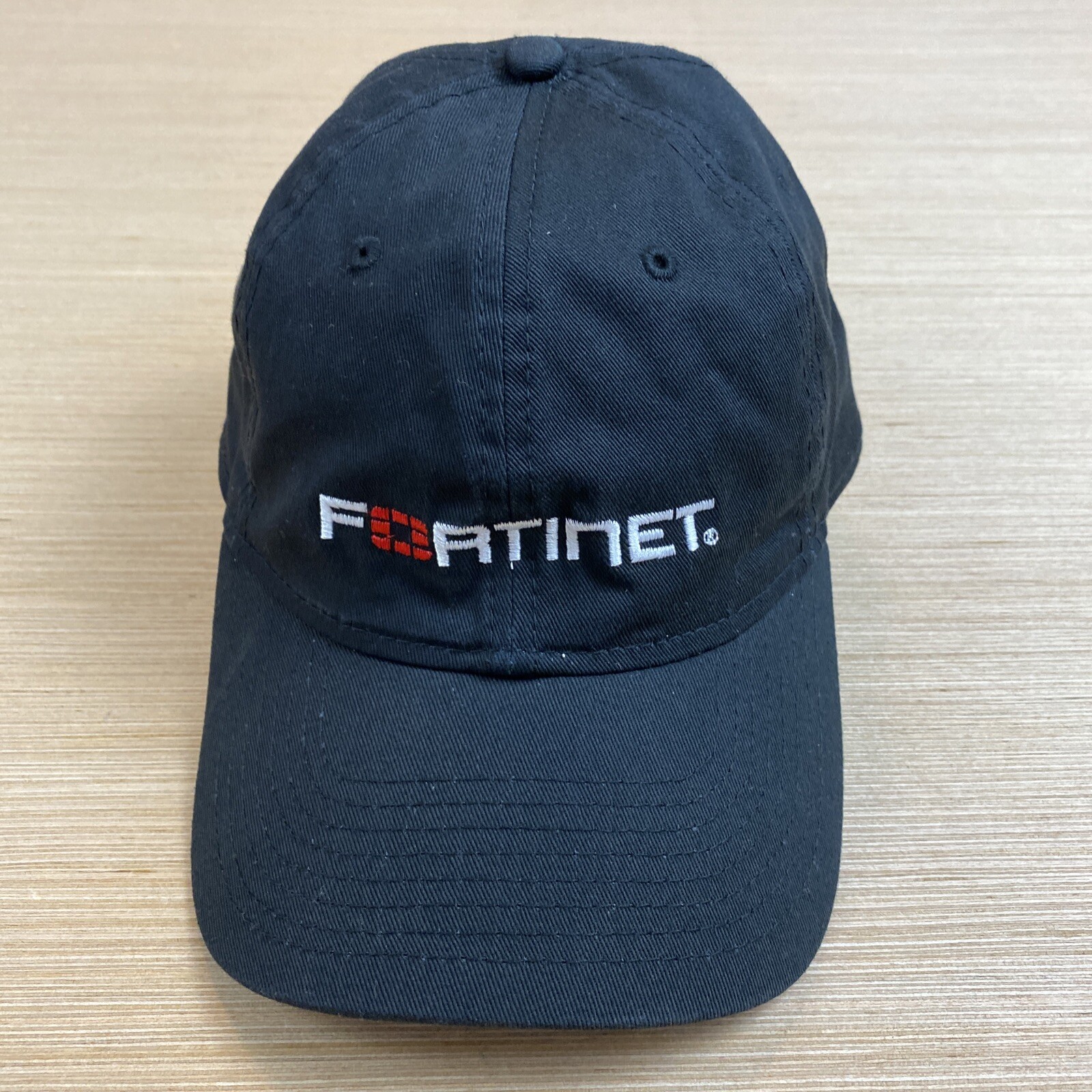 New Era Fortinet Cyber Security Hat Mens Strapback OSFM Black Dad Cap ...