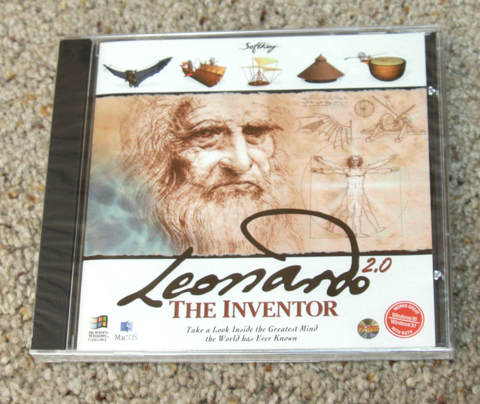 Leonardo The Inventor 2.0 CD-ROM NEW SEALED SoftKey 1996 | eBay