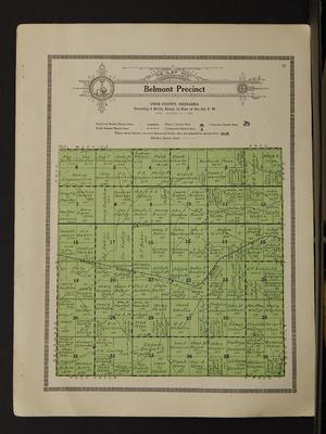 Nebraska Otoe County Map Belmont Precint (Township) 1917 Y8#90 | eBay