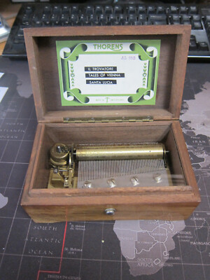Vintage Swiss Music Box 3 Songs: IL Trovatore Tales of Vienna Santa ...