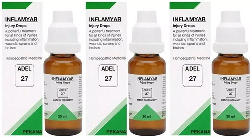 Adel 27 Drops Inflamyar 20ml (Pack of 3) Homeopathic Drop | eBay