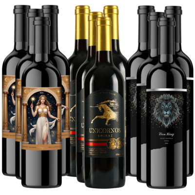 12 Bottles MIXED Cabernet Sauvignon Shiraz 750ml SA Red Wine ...