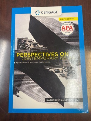 Perspectives on Contemporary Issues 9781305969377| eBay