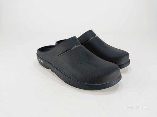 Oofos OOcloog Recovery Clogs Womens 11 Comfort Shoe Black Slides Slip ...