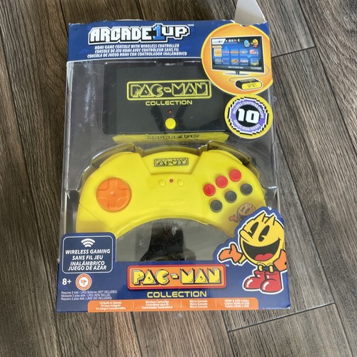 Arcade 1Up Pac-Man HDMI Game Console w Wireless Controller (10 Games ...