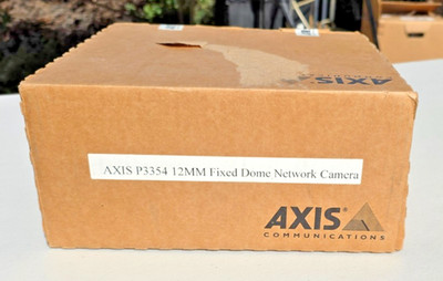 NEW Axis P3354 12MM Fixed Dome Tamper Resistant Indoor Camera P/N:0467 ...