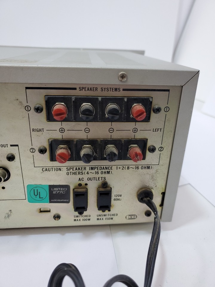 JVC Model JR-S81H Vintage 1977 Stereo Receiver Big Face Silver Tested N ...