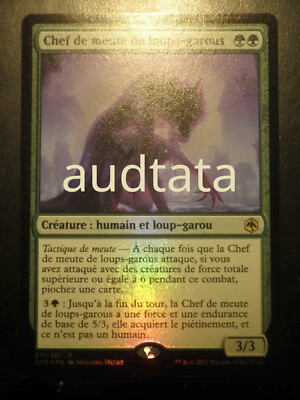 mtg magic Werewolf Pack Leader FOIL FRENCH vf fr Chef de meute de loups ...