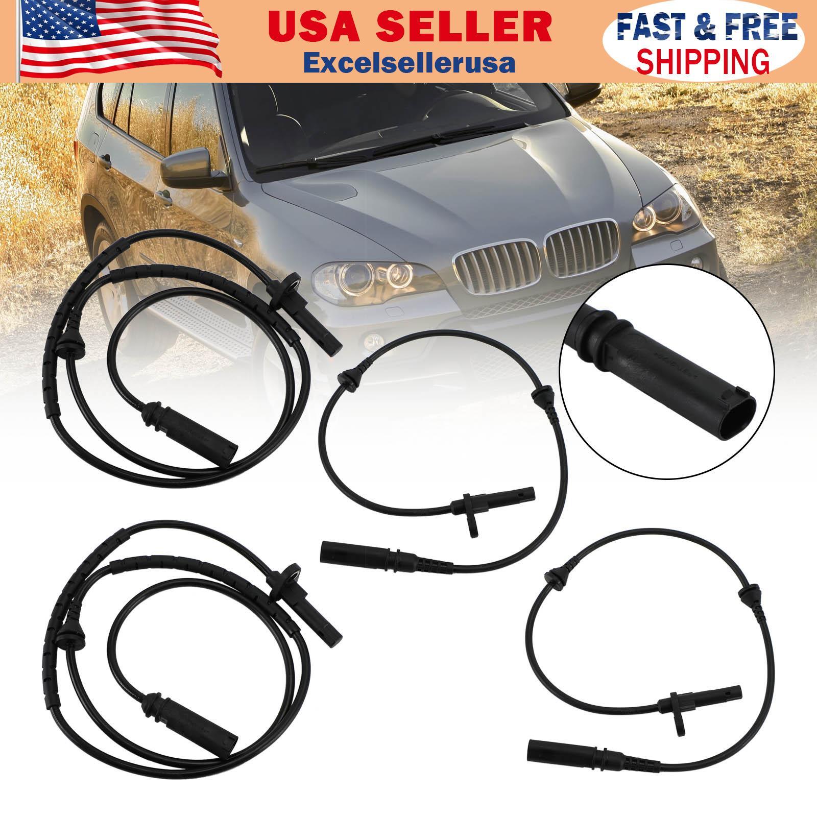 4pcs Front and Rear L&R ABS Speed Sensor 34526771776 34526771777 for ...