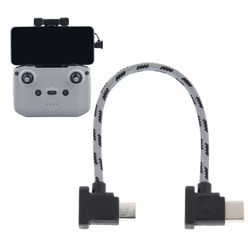 Right Angle Remote Controller Type C To Micro USB Data Cable For DJI A ...