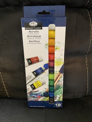 12 Piece Acrylic Paint Set Artist Colors Royal & Langnickel Essential ...