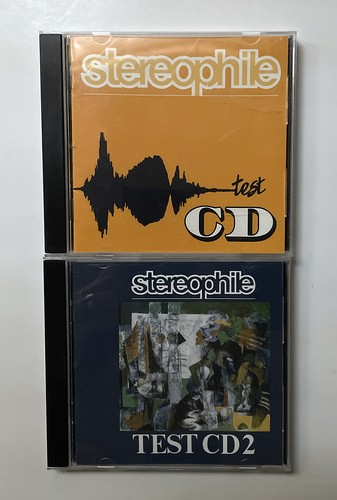 Stereophile Test CD 1 + Test CD 2 Lot STPH-002-2 STPH 004-2 Audiophile ...