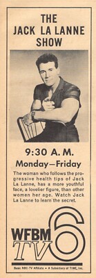 1961 WFBM TV AD JACK LA LANNE SHOW HEALTH TIPS INDIANAPOLIS,INDIANA | eBay