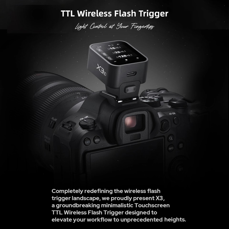 Godox X3C X3-C X3 C TTL Wireless Flash Trigger für Canon 2.4GHz ...