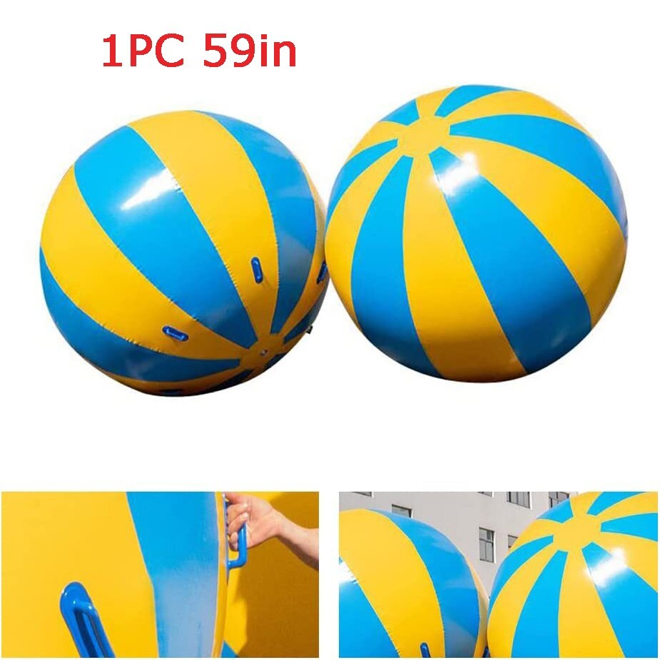 1pc Outdoor Giant Inflatable Beach Ball 59in PVC Inflatable Ball with ...