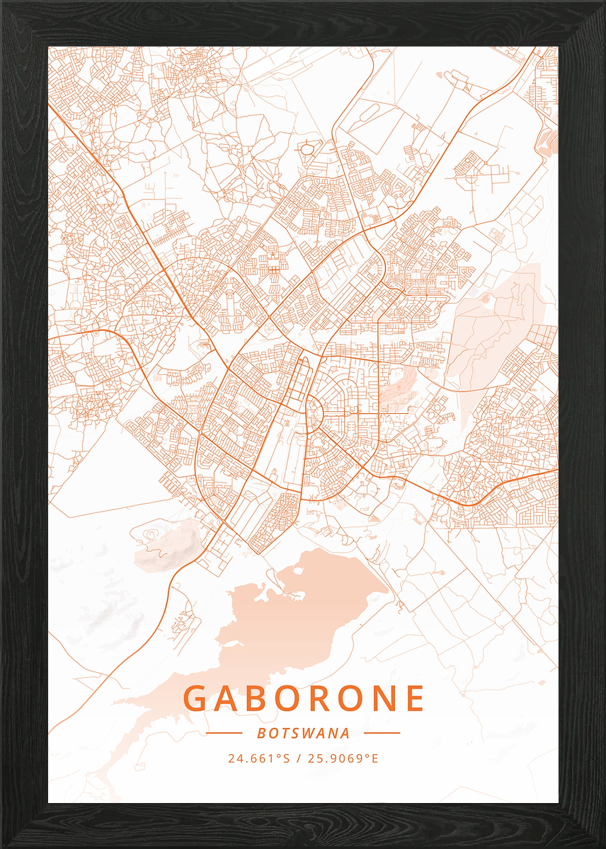 Gaborone Botswana Framed Wall Art Poster Canvas Print Picture | eBay