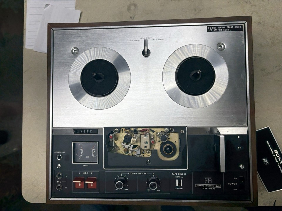 Sony TC-280 Reel To Reel 1/4" Stereo Tape Deck Player Audio System for ...