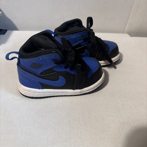 Nike Air Jordan 2 Mid Blue/Black White TD Size 4C 640735-077 Toddler | eBay