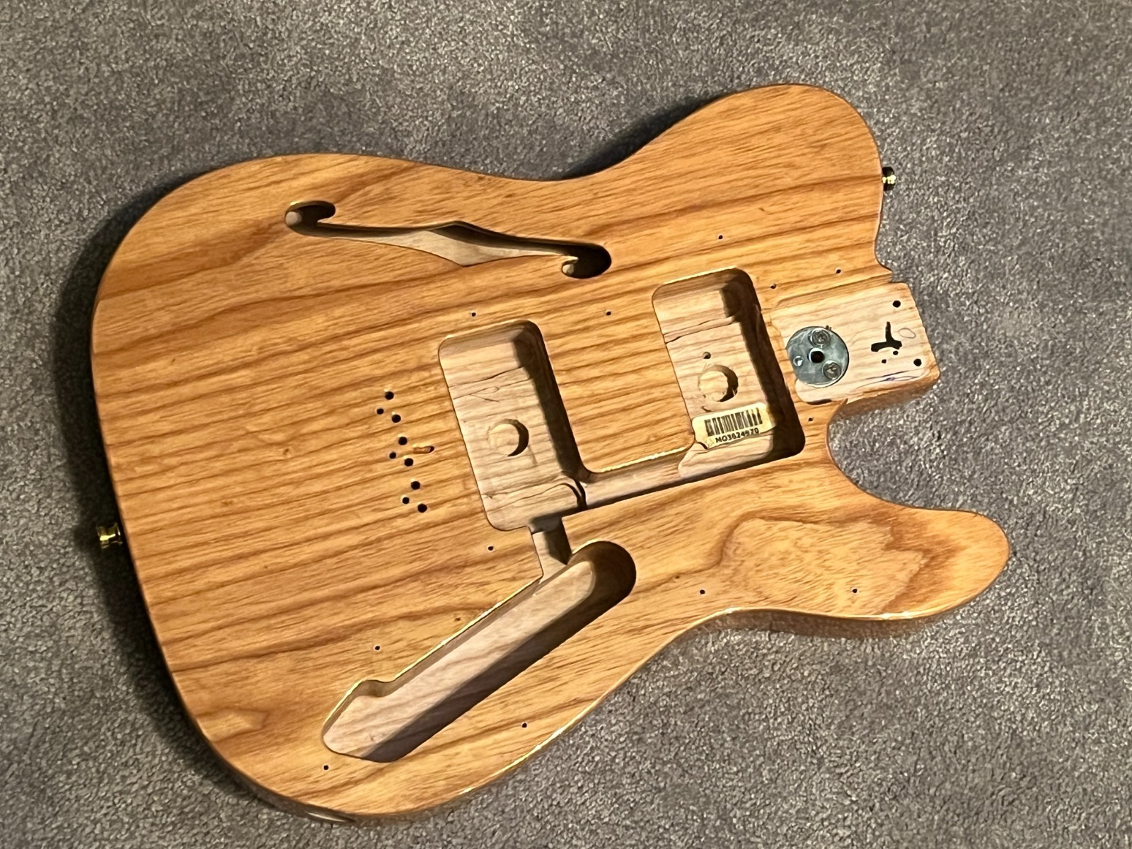 2015 Fender '72 Reissue MIM Telecaster Thinline guitar body ash natural ...